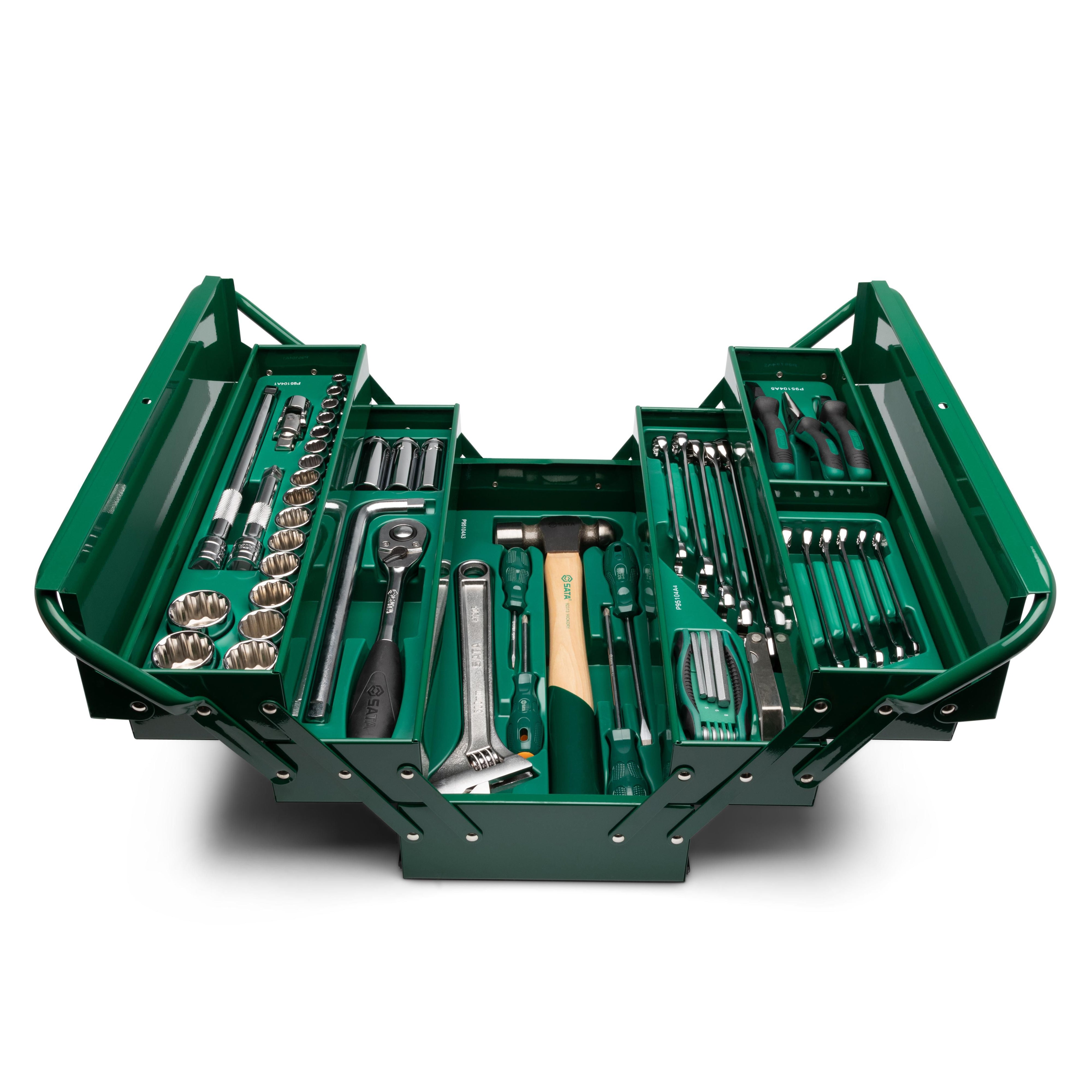 Sata ST95104A70-6 Cassetta Metallica 1/2" Bussole Esagonale Metrico e ...